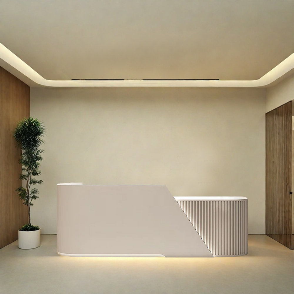 Orren Ellis 70.87-Inch Multi-Functional Front Desk, Computer Desk ...