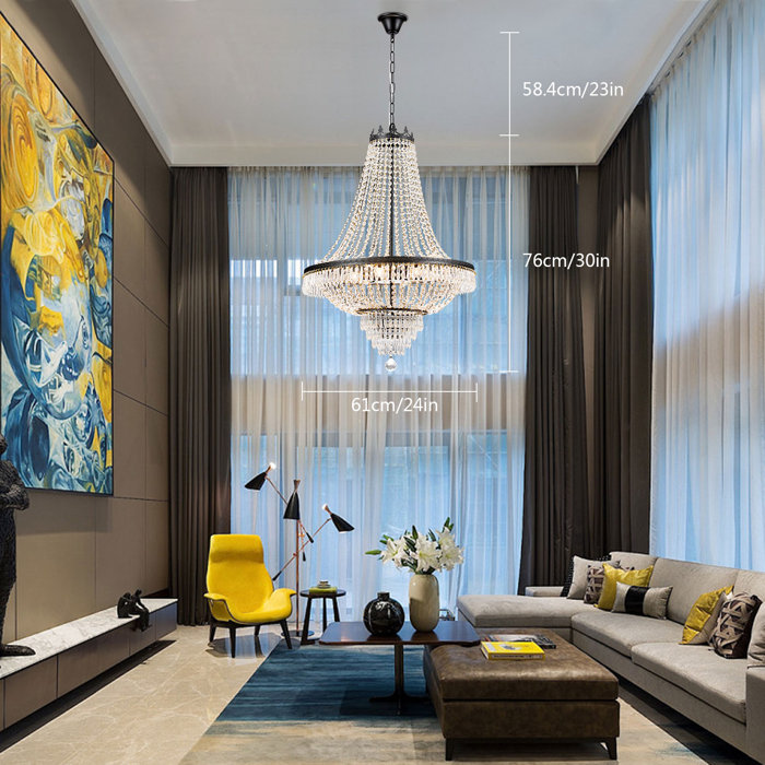 House of Hampton® Diori 9 - Light Empire Chandelier & Reviews | Wayfair