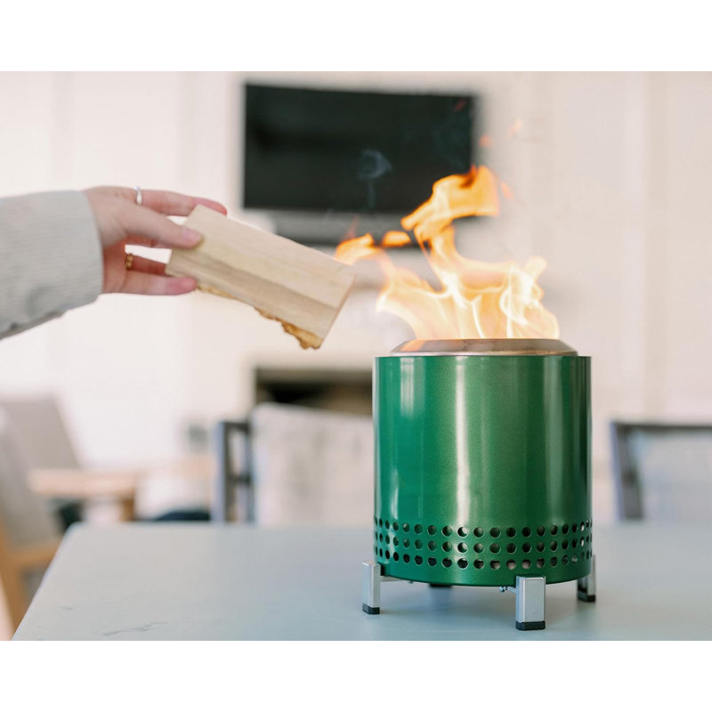 Latitude Run® Camiryn 8.6'' H Wood Burning Outdoor Outdoor Fireplace ...