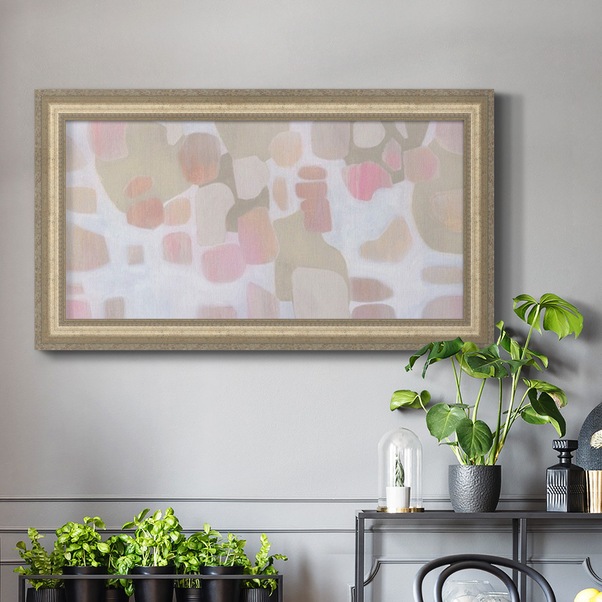 Ivy Bronx Blush Rock V - Single Picture Frame Print on Canvas | Wayfair