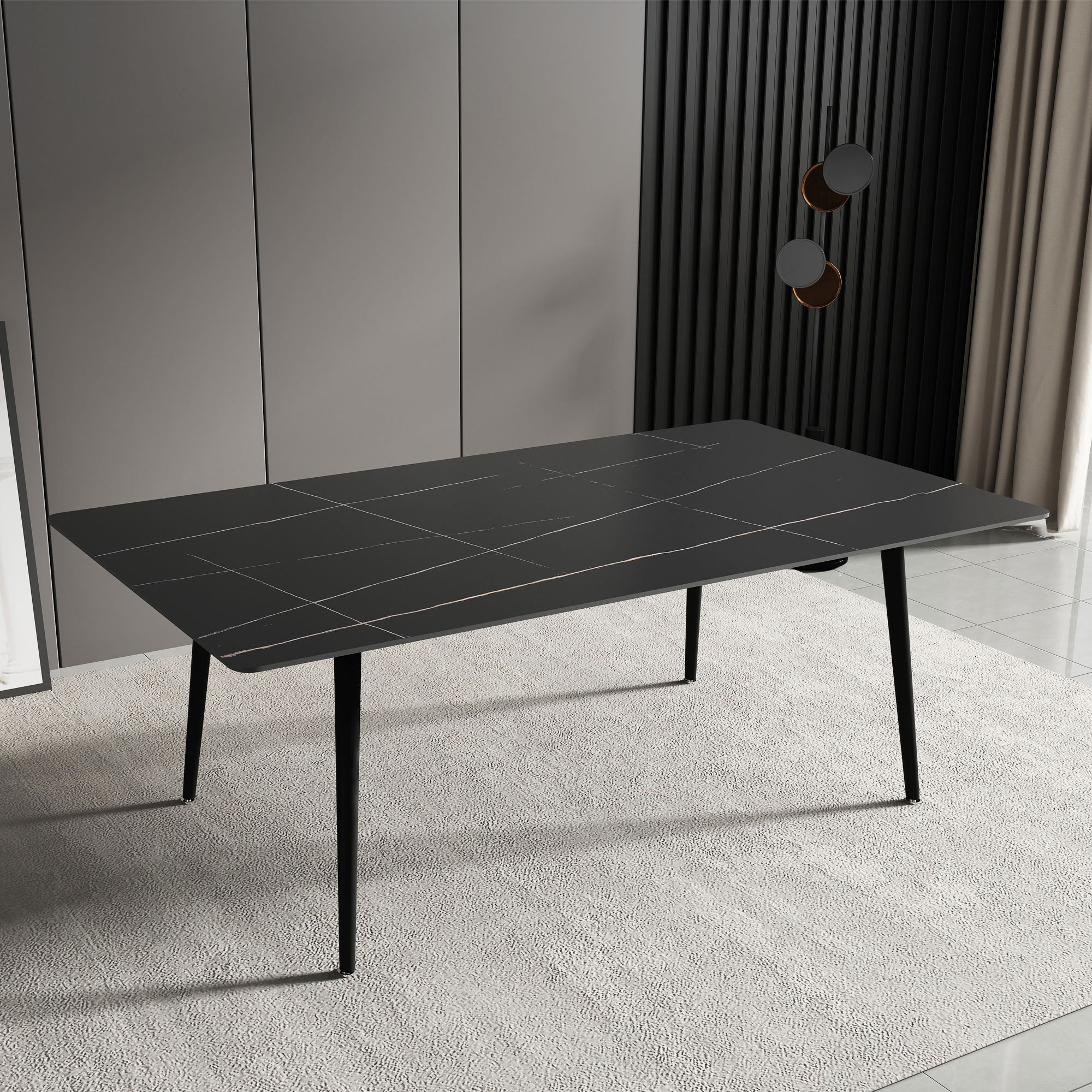 George Oliver Demi-Mae 70.8'' Dining Table for 4 to 8 - High Hardness ...