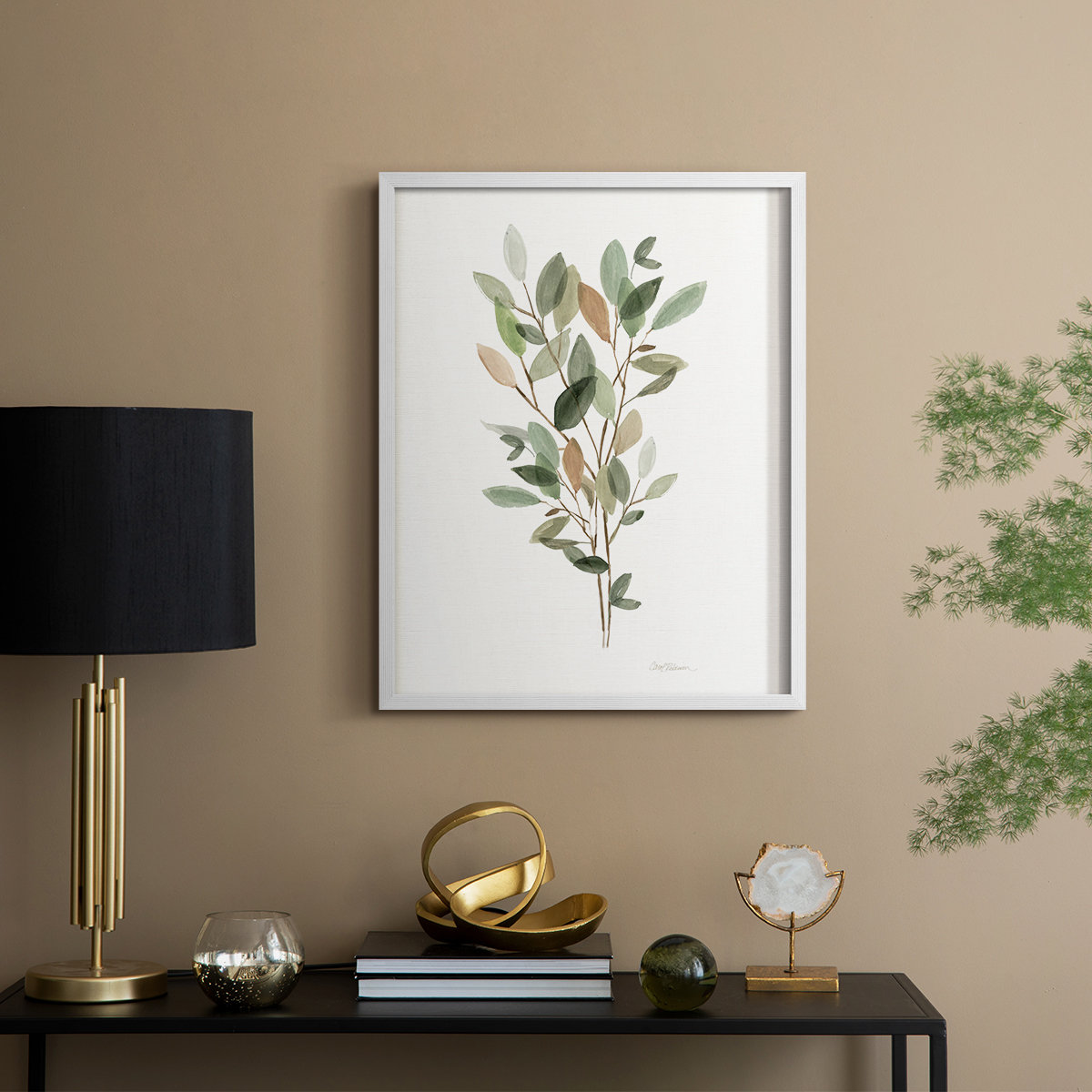 Dakota Fields Leafy Botanical II Framed Print - Solid Wood | Wayfair