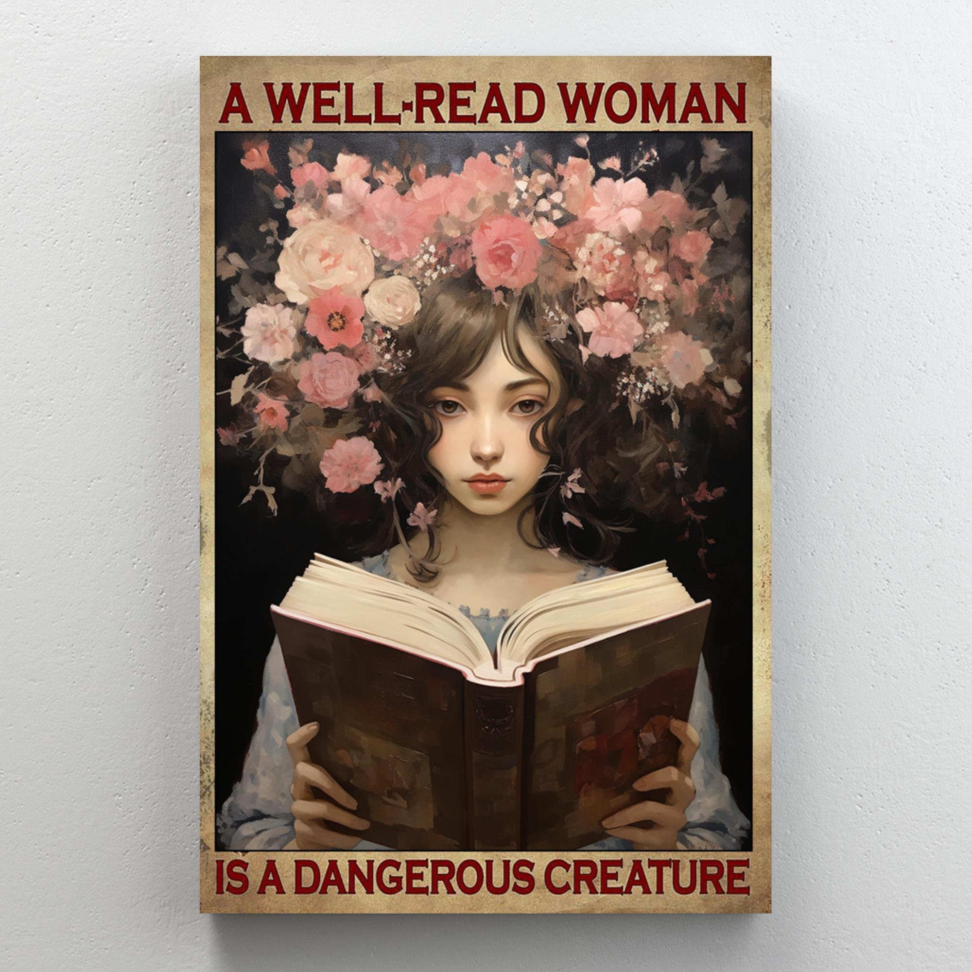 Trinx A Well Read Woman - 1 Piece Rectangle Graphic Art A Well Read ...