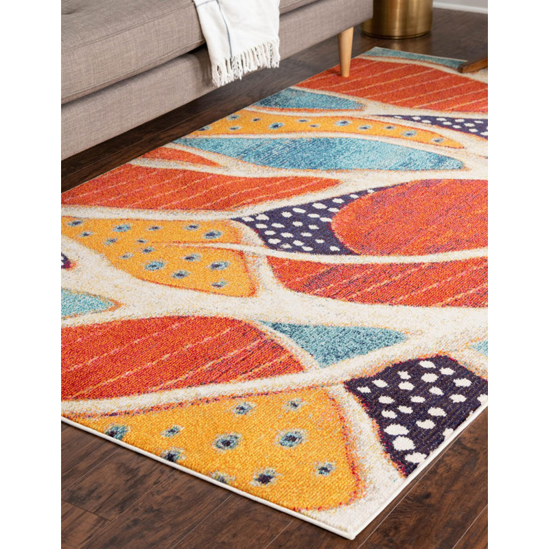 Bayou Breeze Esposito Abstract Rug & Reviews | Wayfair