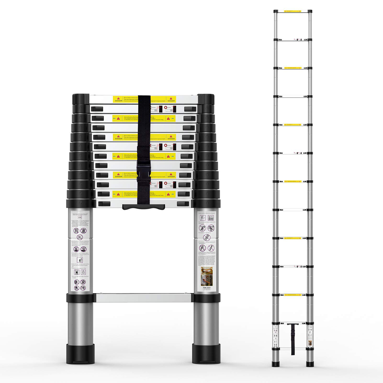 WFX Utility™ 13 - Step Metal Folding Extension Ladder | Wayfair