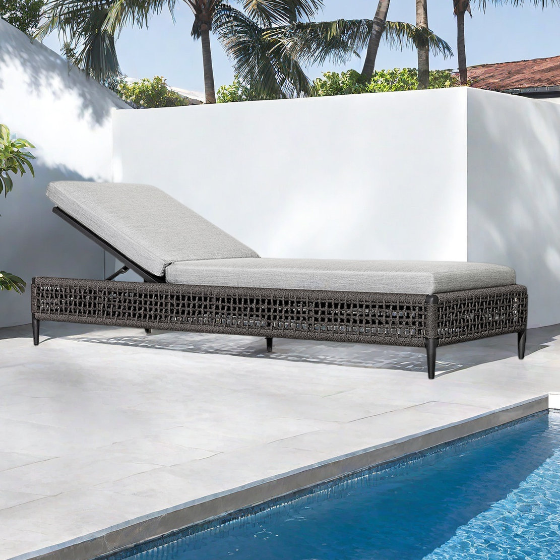 Hokku Designs Outdoor courtyard pool lounge chair | Wayfair