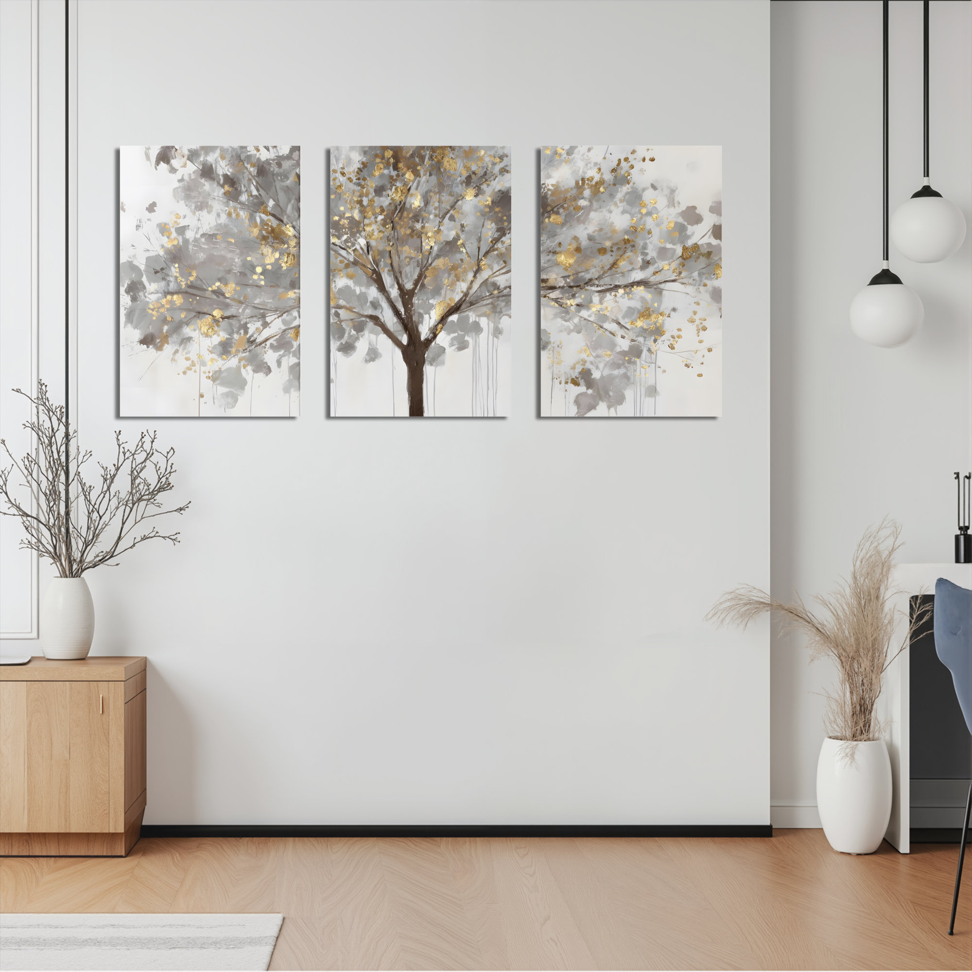 Red Barrel Studio® Blossom Tree Abstract Canvas Wrapped Wall Art, Oil ...