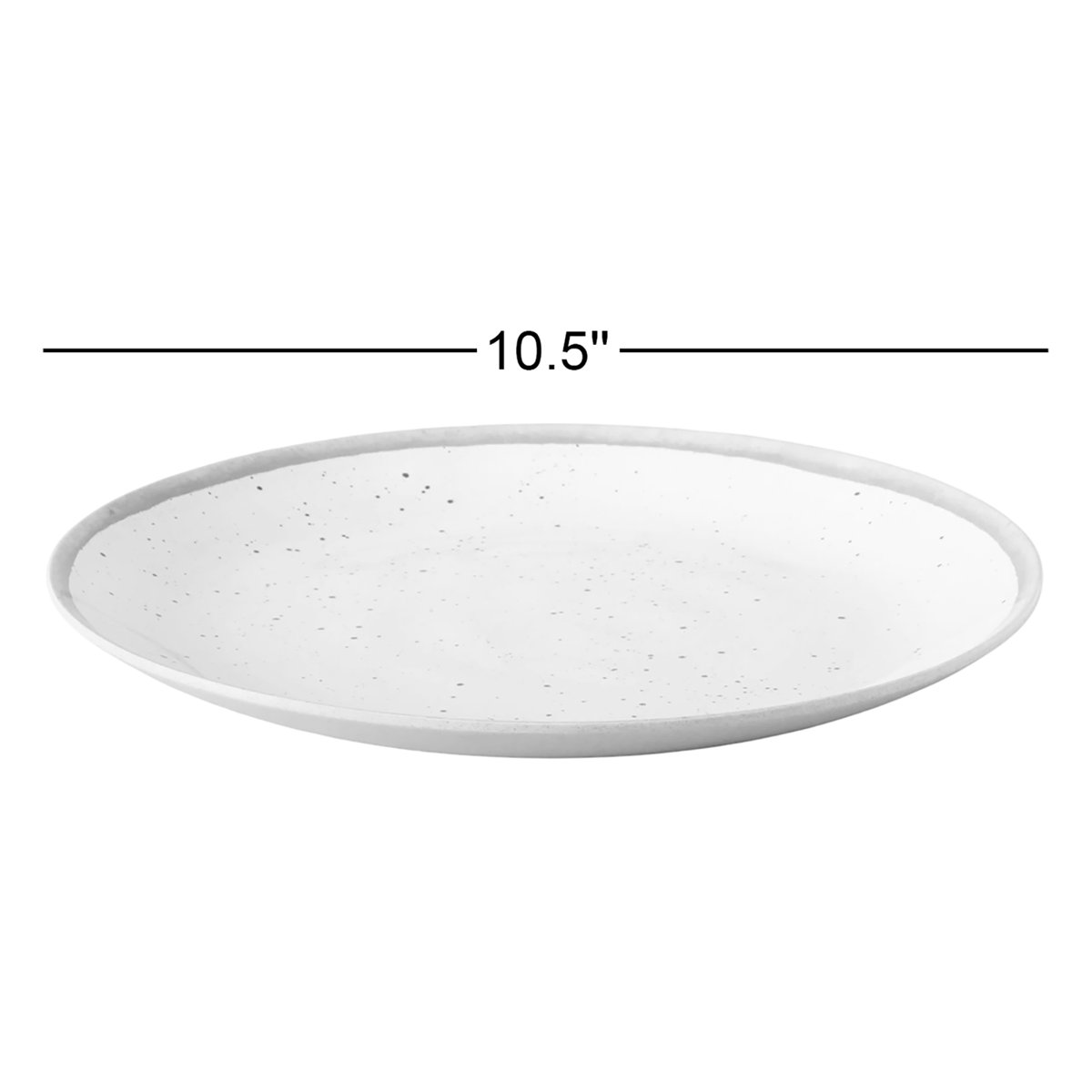 RE/FINE™ Laya Speckled Melamine Dinner Plate & Reviews | Wayfair