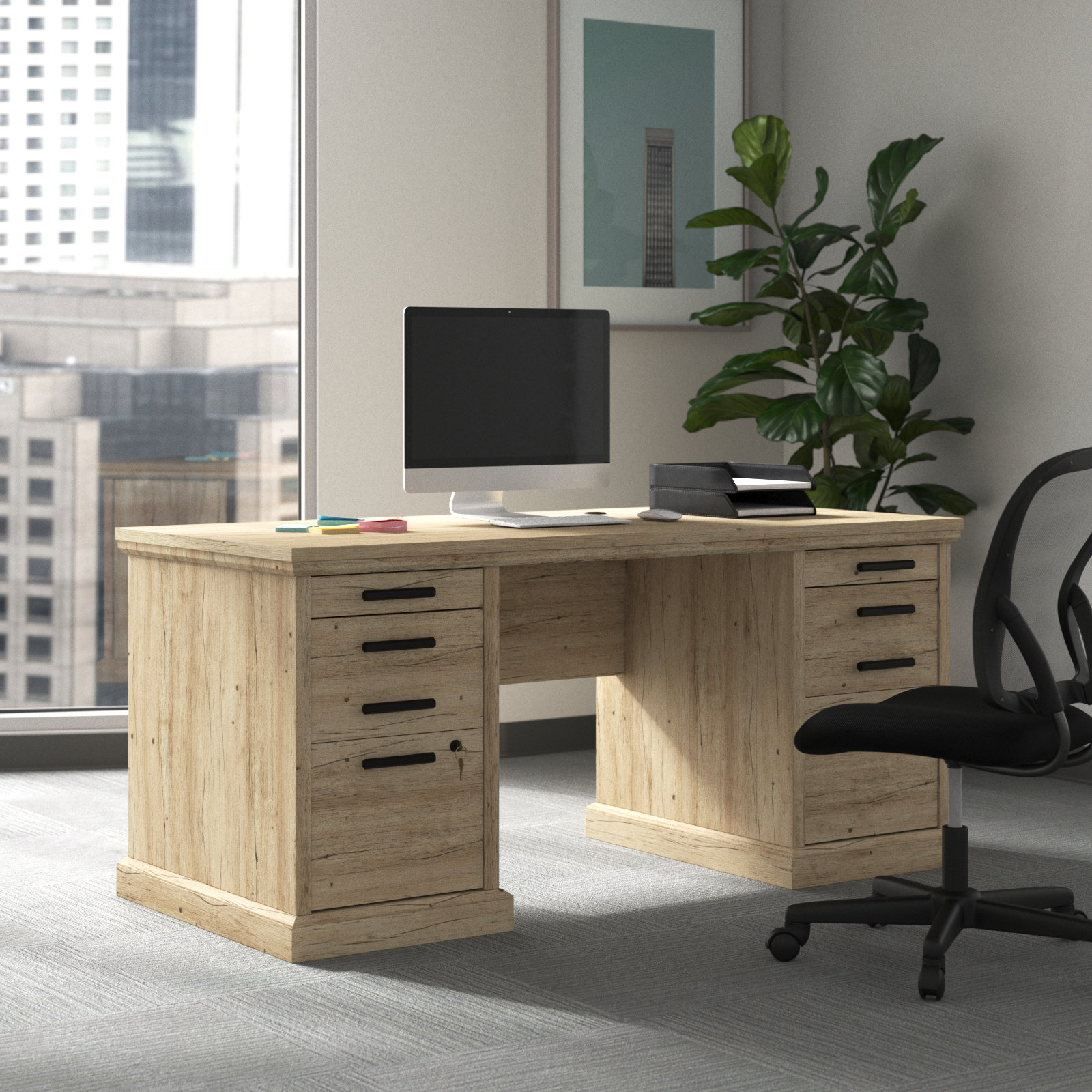 Upper Square™ Aspen Post Executive Desk & Reviews - Wayfair Canada