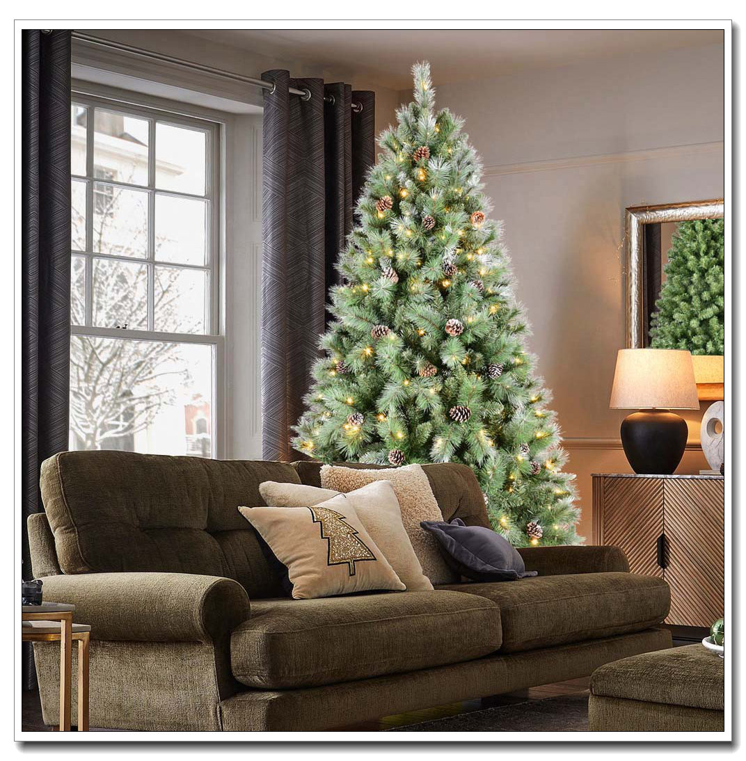 The Holiday Aisle® Christmas Tree with 400 Warm White LED Lights | Wayfair