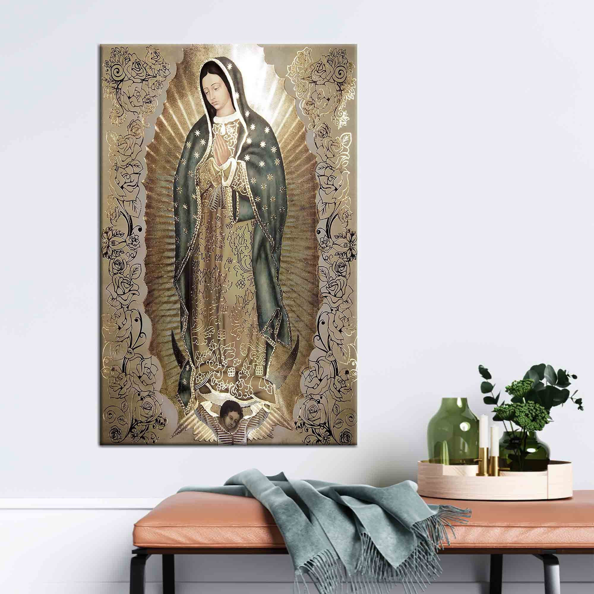 kayra export Abstract Wall Art Of Our Lady Of Guadalupe Reflecting ...