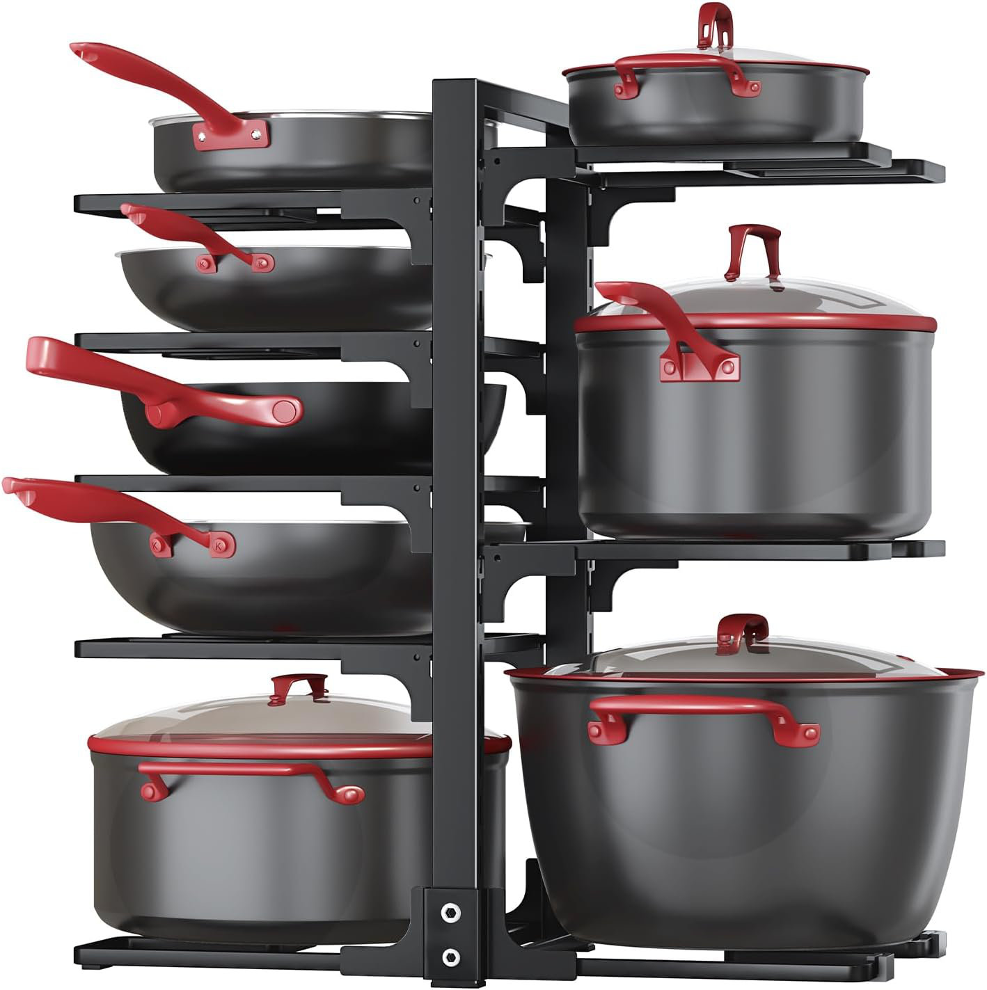 Prep & Savour Metal Rectangle Freestanding Pot Rack | Wayfair