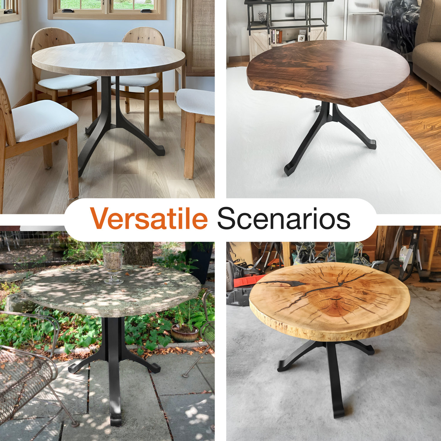 Loon Peak® Wishbone Metal Dining Table Base | Wayfair