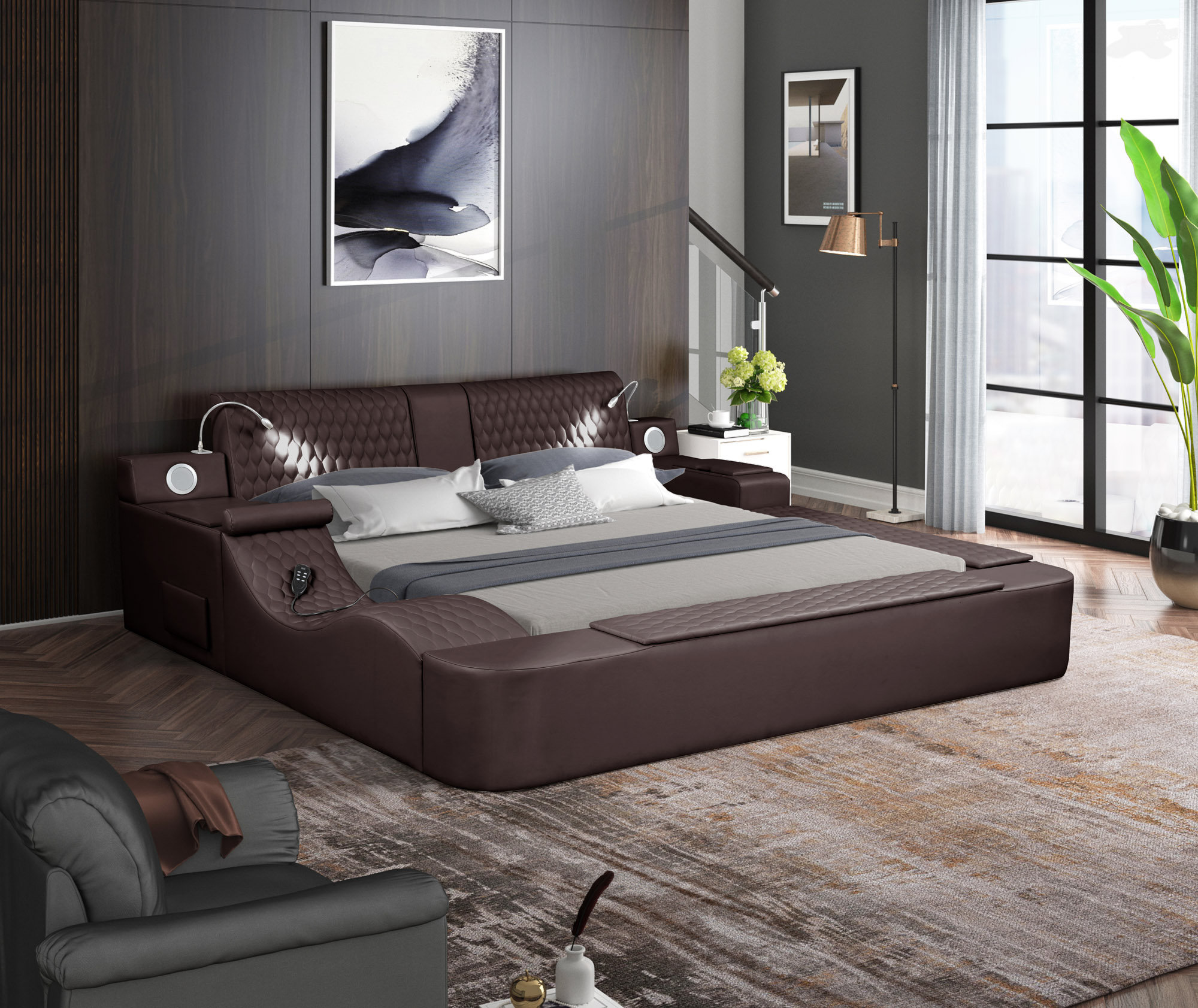 HomeViewto Smart Multifunctional Bed Made With Wood - Wayfair Canada