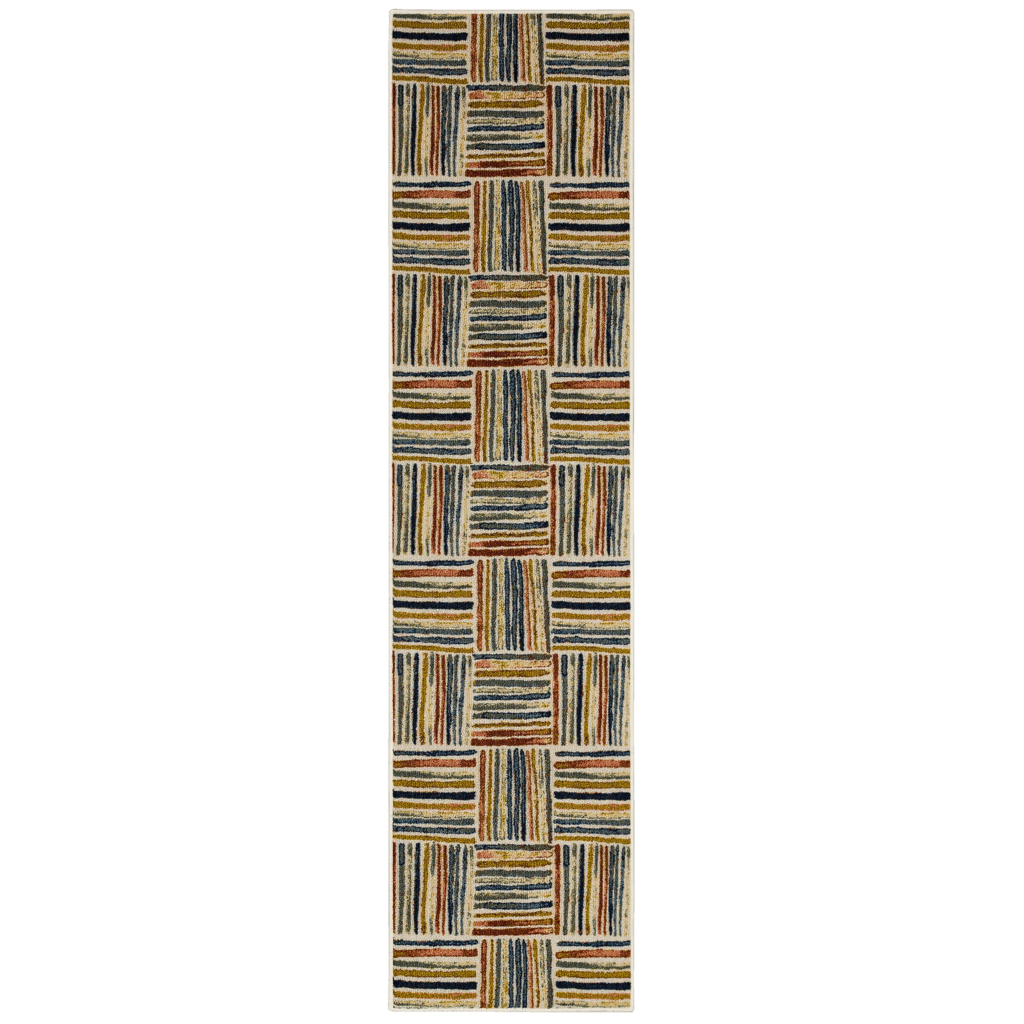 Mohawk Home Box Striped Nylon Tufted Multi Area Rug & Reviews | Wayfair