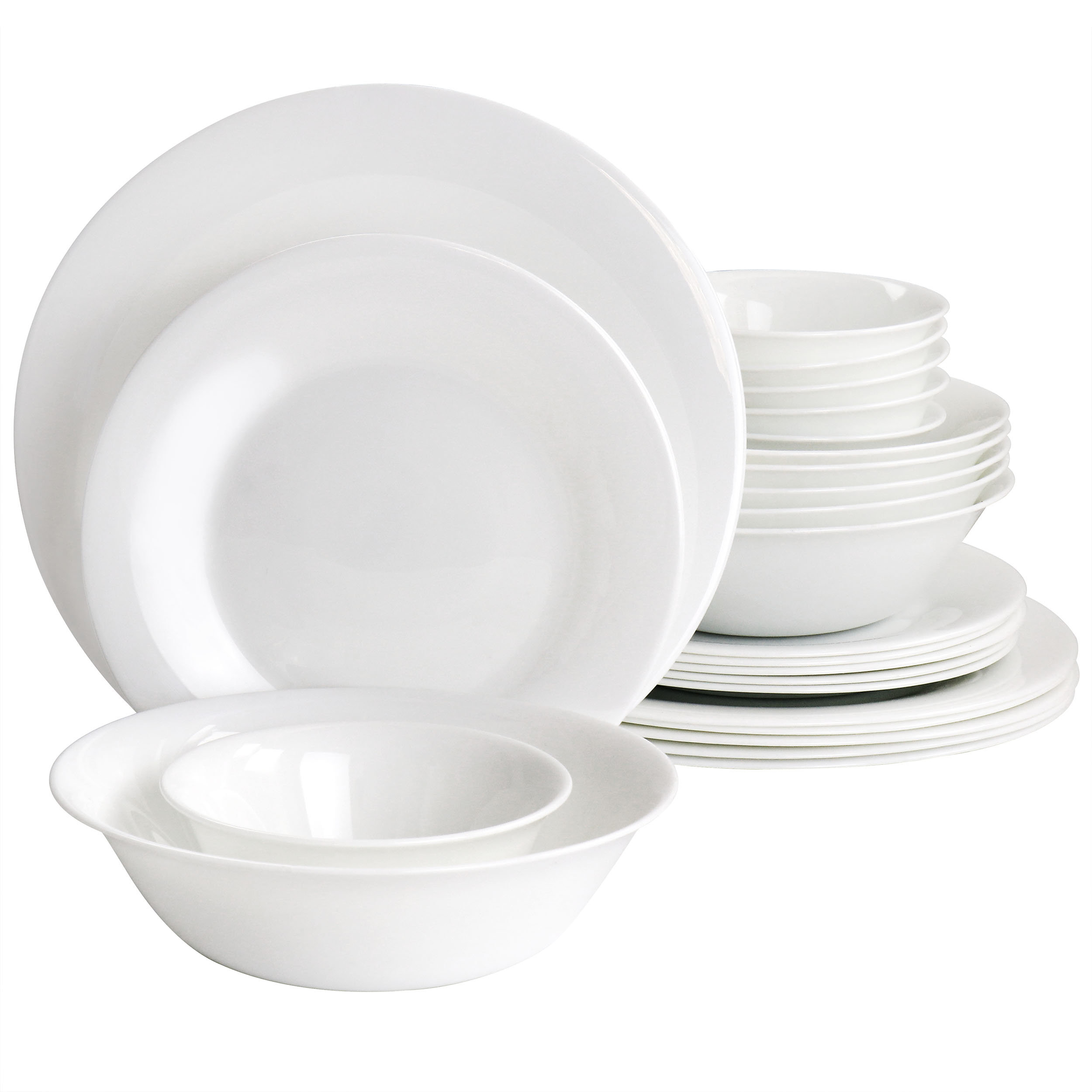 Gibson Home Gibson Ultra 6 Piece Dinnerware Set, Service for 6 ...