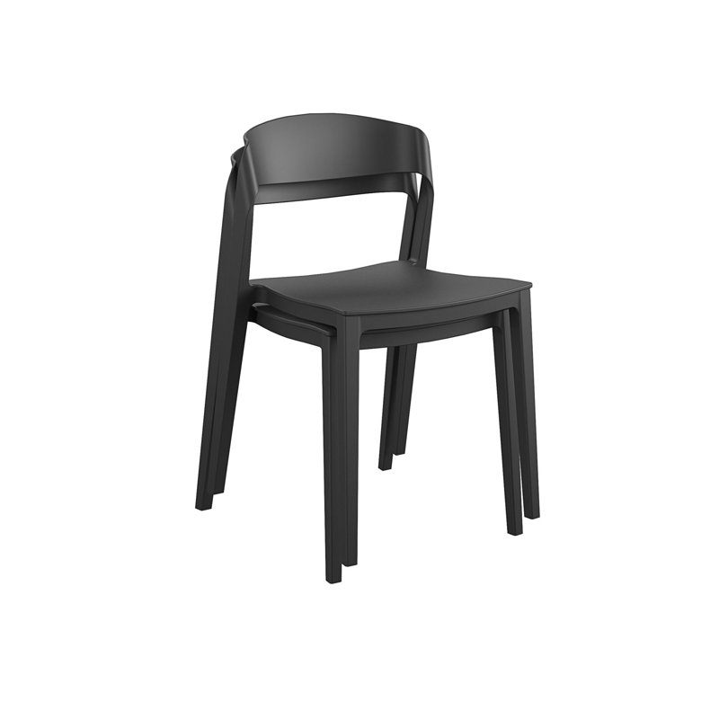 COSCO Outdoor/Indoor Stacking Resin Chair with Ribbon Back & Reviews ...