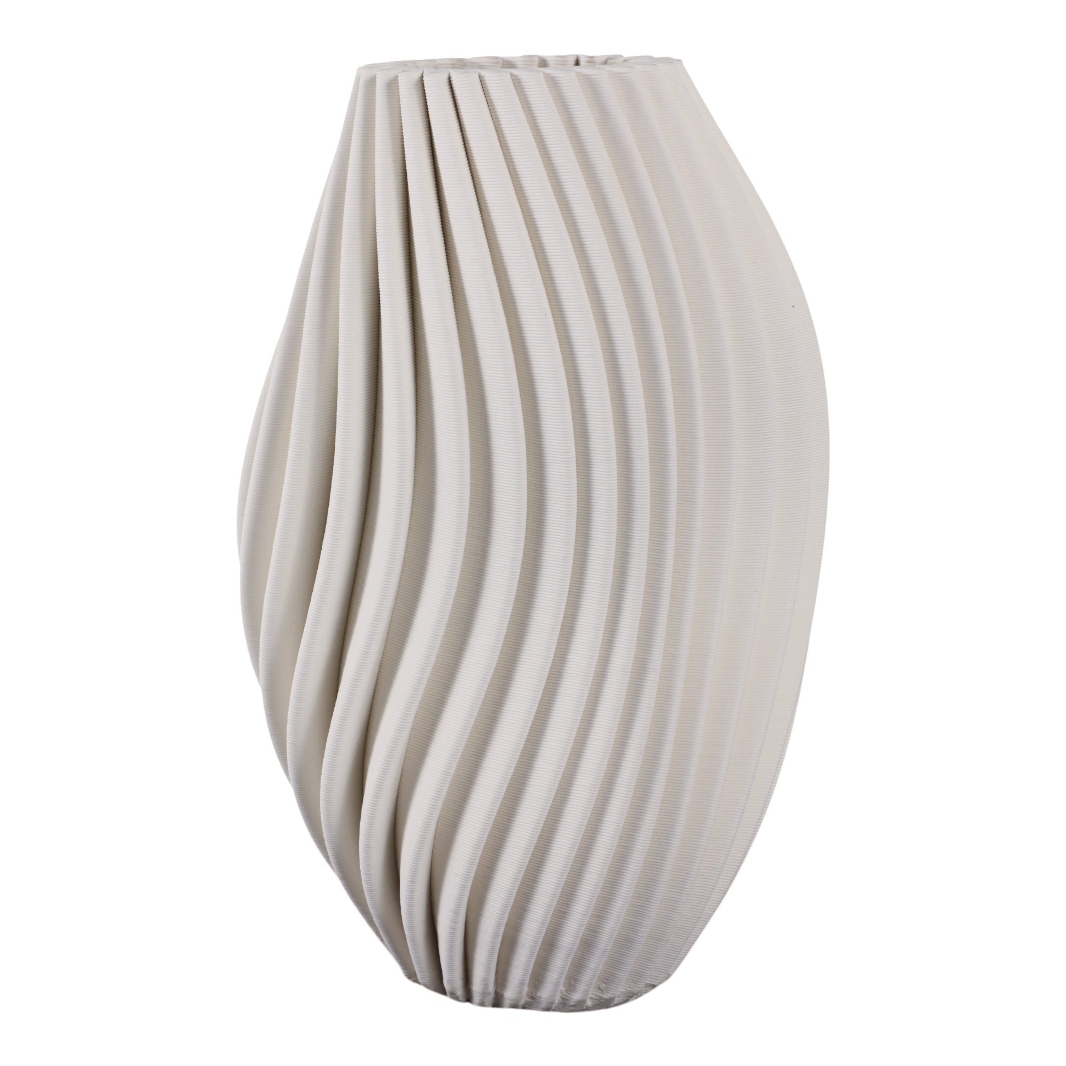 Latitude Run® Sculptural Fluted Vases Porcelain Vertical Ribbed Design ...