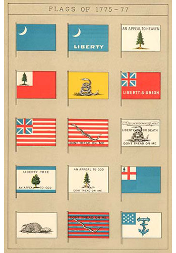 Buyenlarge Flags Of 1775-77 Print | Wayfair