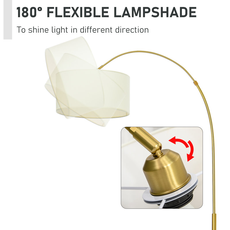 Willa Arlo Interiors Downie 70.5" Arched Floor Lamp & Reviews | Wayfair