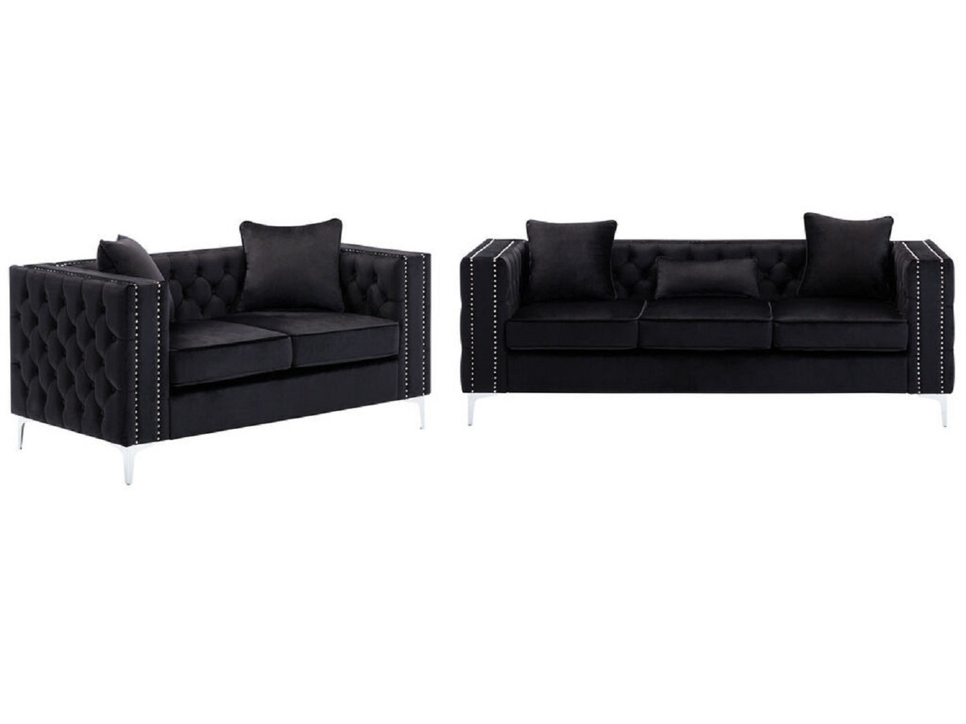 Rosdorf Park Jernice 2 Piece Velvet Living Room Set - Wayfair Canada