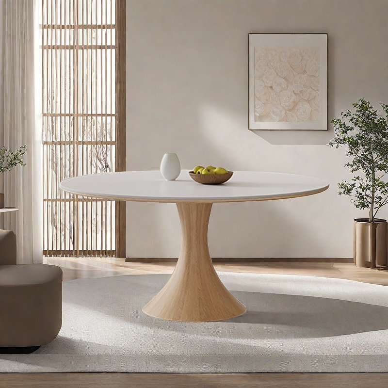 dujinlong home Nordic style solid wood round table | Wayfair