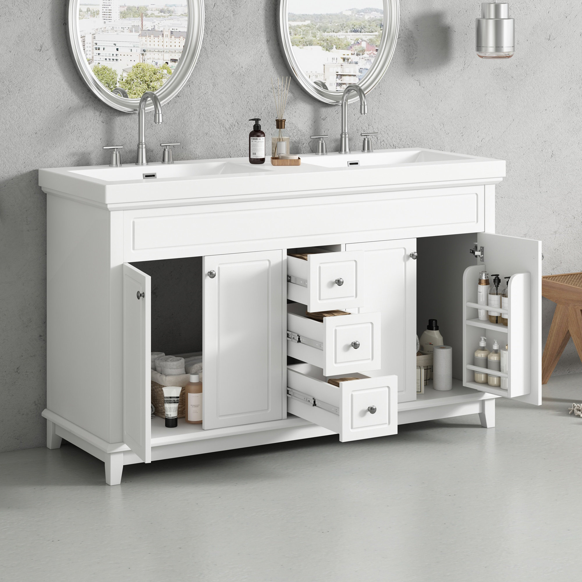59 Double Sink Vanity