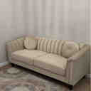 USP Furniture 75.2" Velvet Rolled Arm Chesterfield Sofa & Reviews | Wayfair