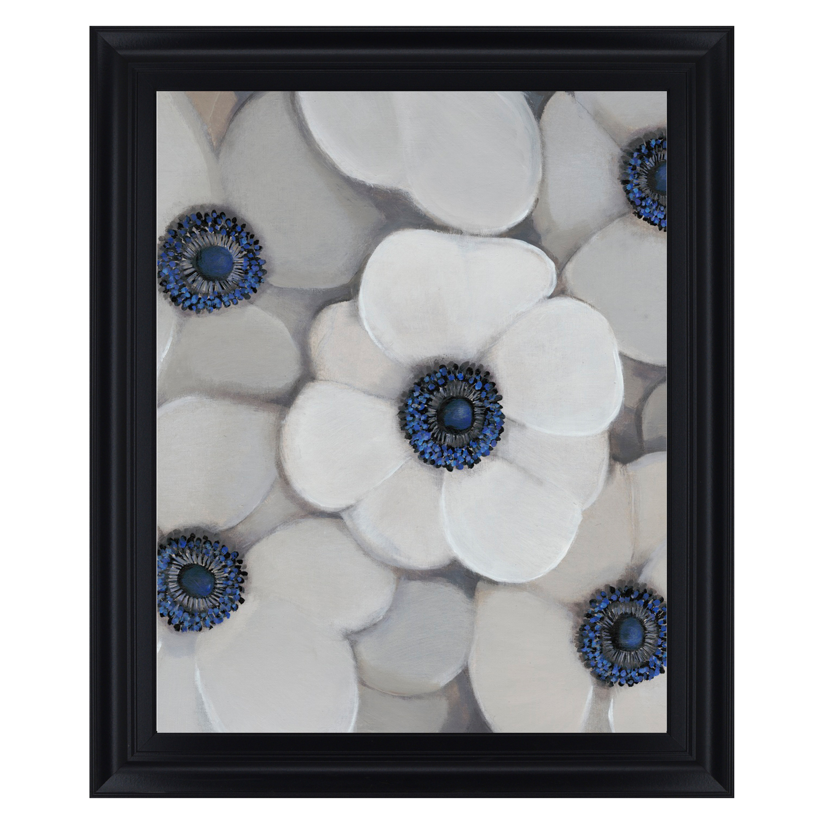 Lark Manor™ Floral Whisper Wall Art - 28" x 34" - Black Frame | Wayfair