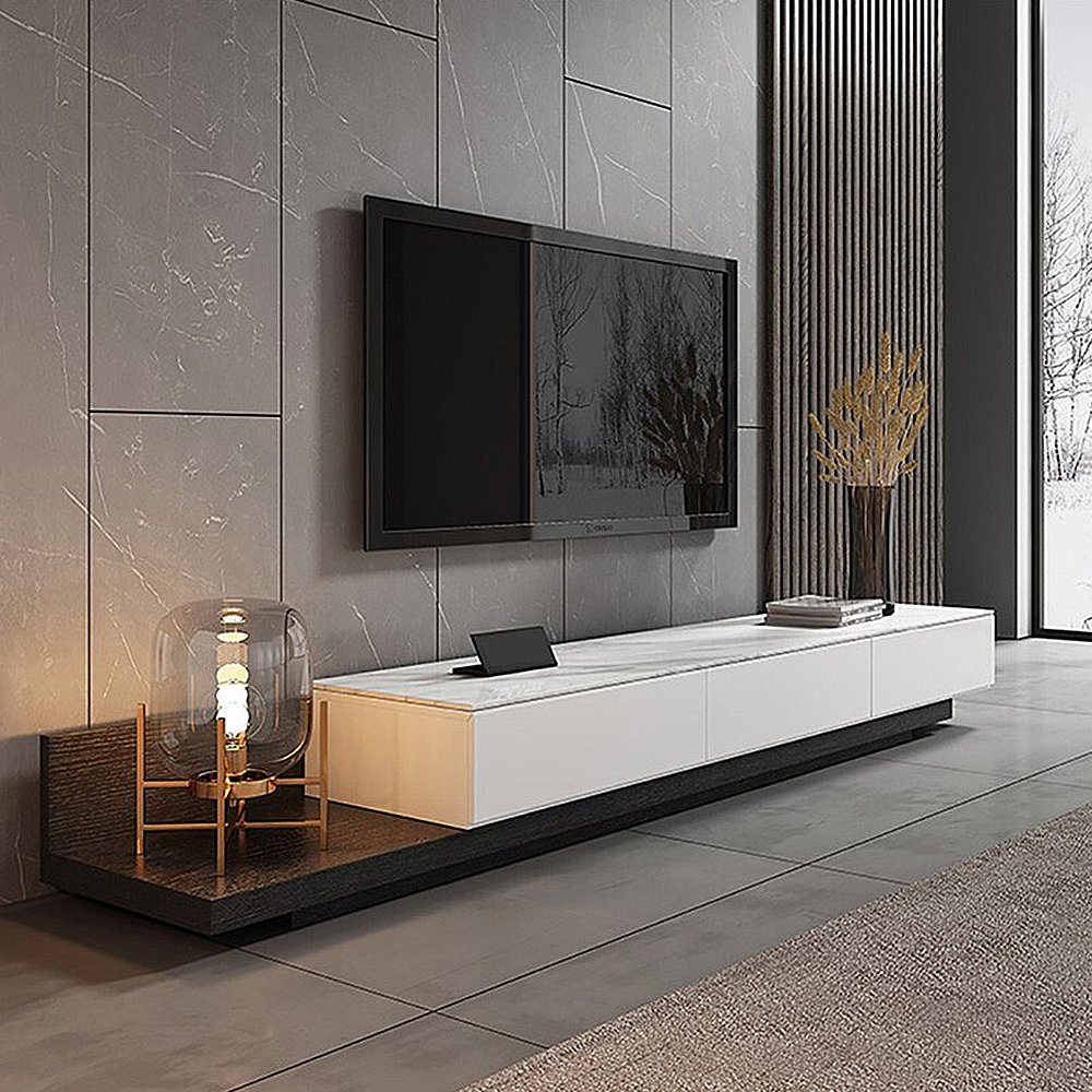 Bkoksety Modern Simple Expandable Rock Slab TV Stand | Wayfair