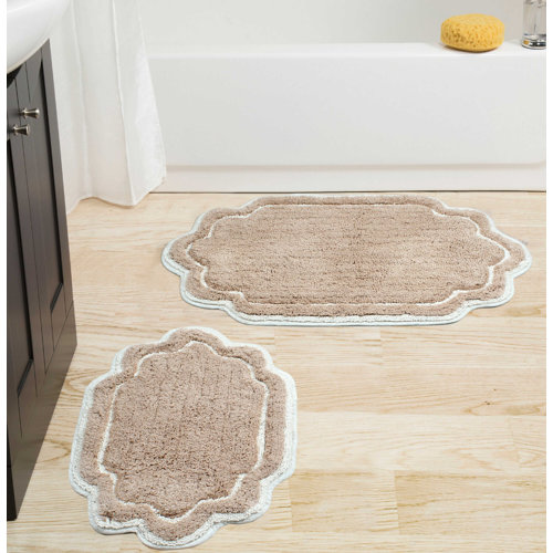 Beige Bath Rugs & Mats You'll Love | Wayfair