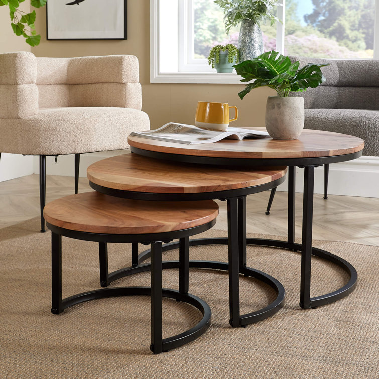 Borough Wharf Aimme Nest of 3 Coffee Side Tables | Wayfair.co.uk