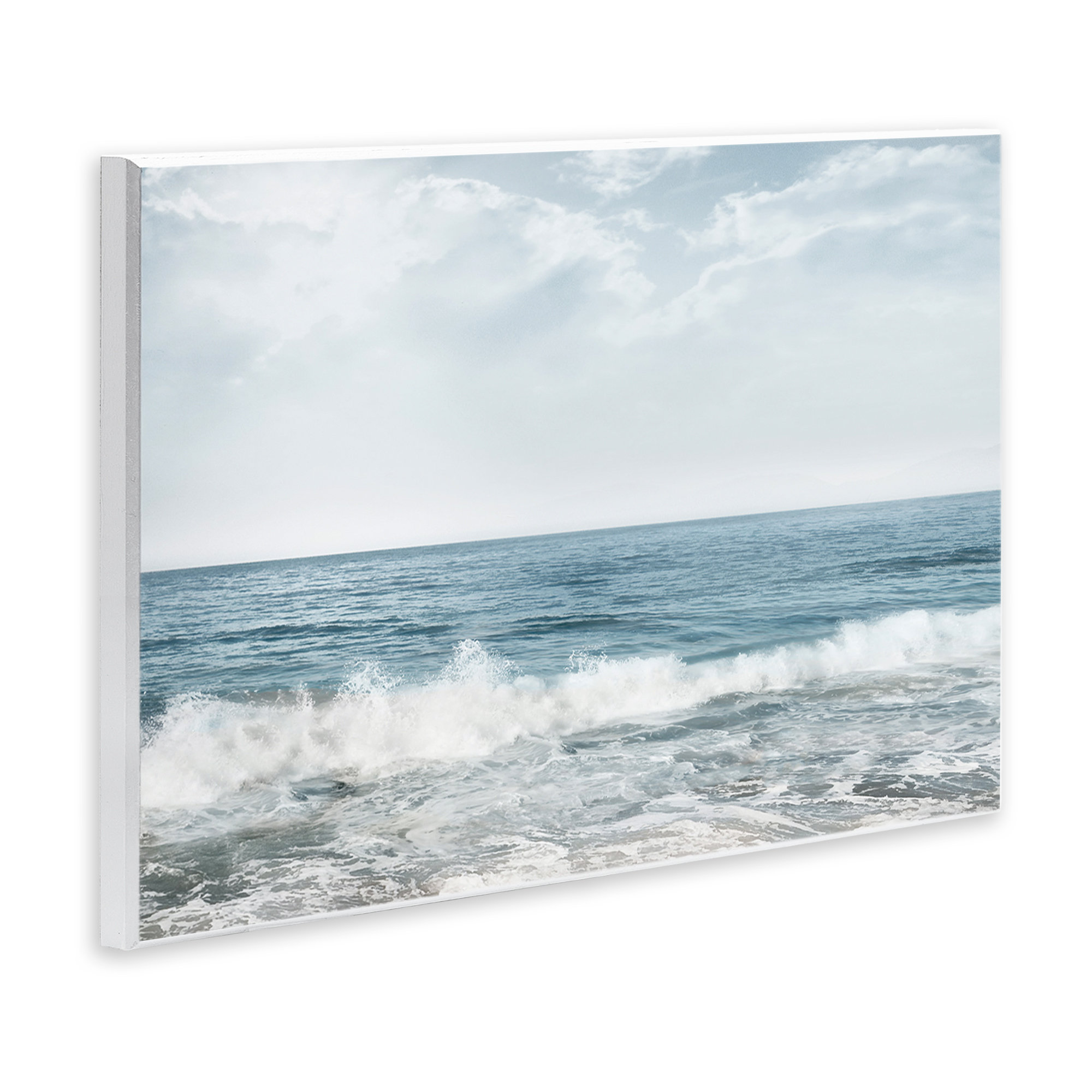 Highland Dunes Splashing Waves Beach Wall Plaque Art by Mike ...