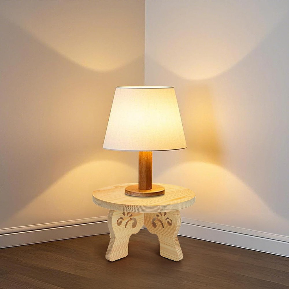 Ophelia & Co. Wooden Plant Stand, Small Plant Stool With Engraved Foot ...