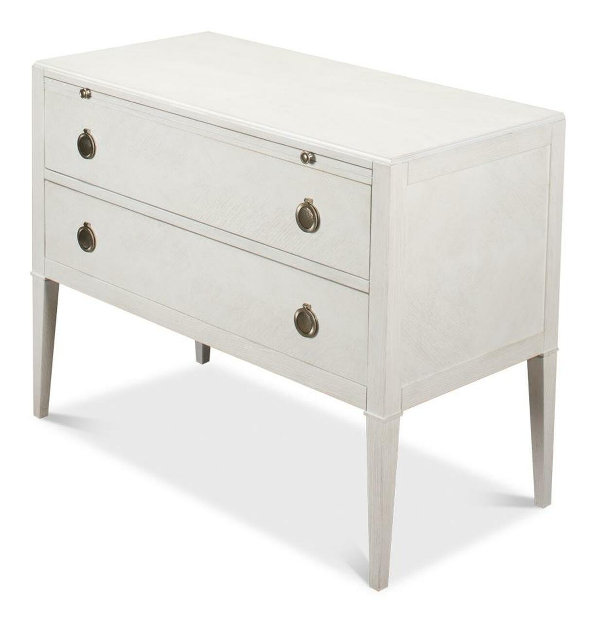 Sarreid Ltd Solid Wood 2-Drawer Accent Chest | Wayfair