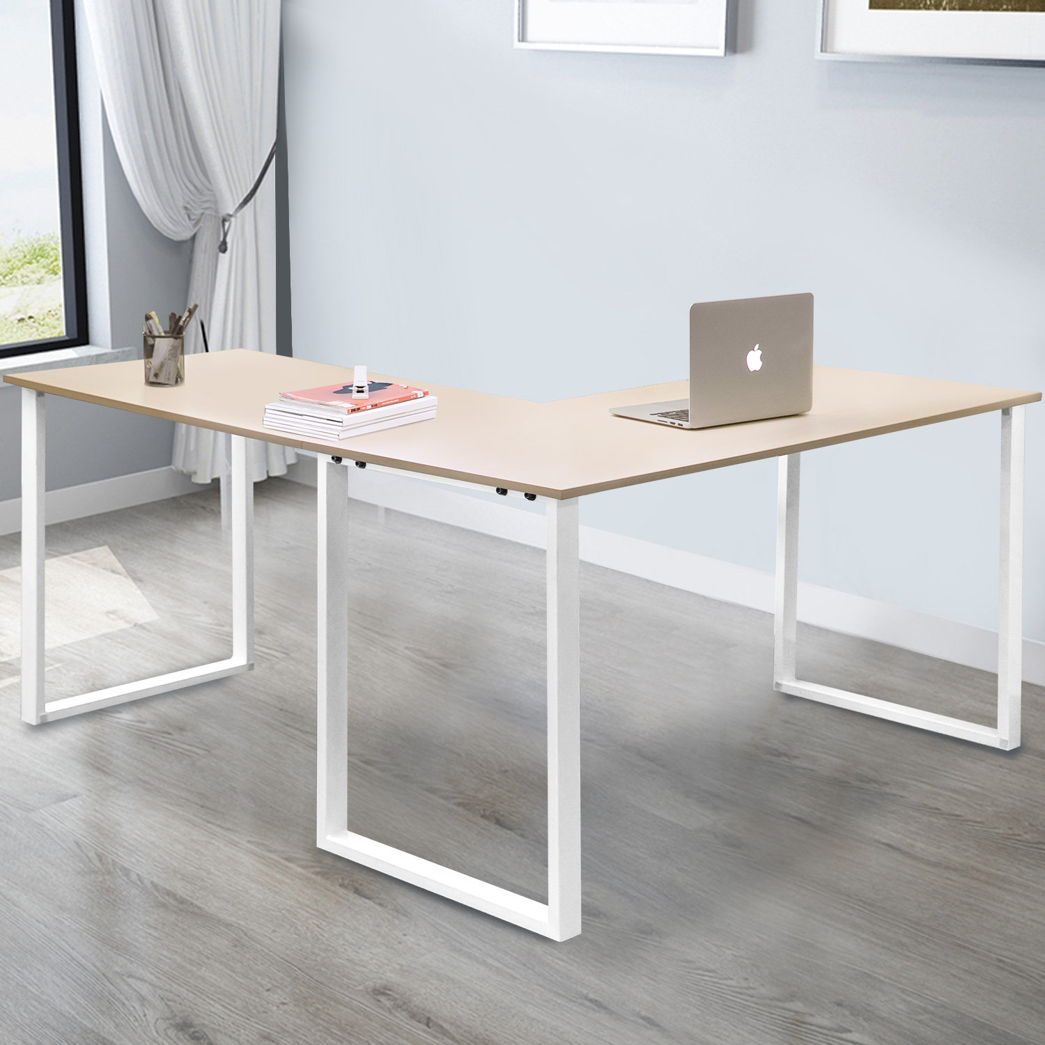Inbox Zero Home Office L-Shape Desk | Wayfair