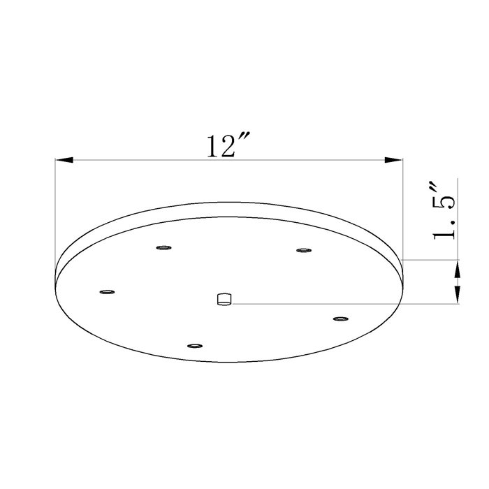 Z-Lite 5 Port Multi Point Canopy | Wayfair