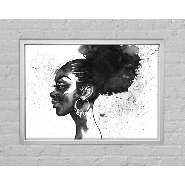 Bright Star Ink Drawing Face - Single Picture Frame Art Prints on ...