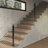 FRONG Industrial U-Shaped Stair Handrail & Reviews | Wayfair