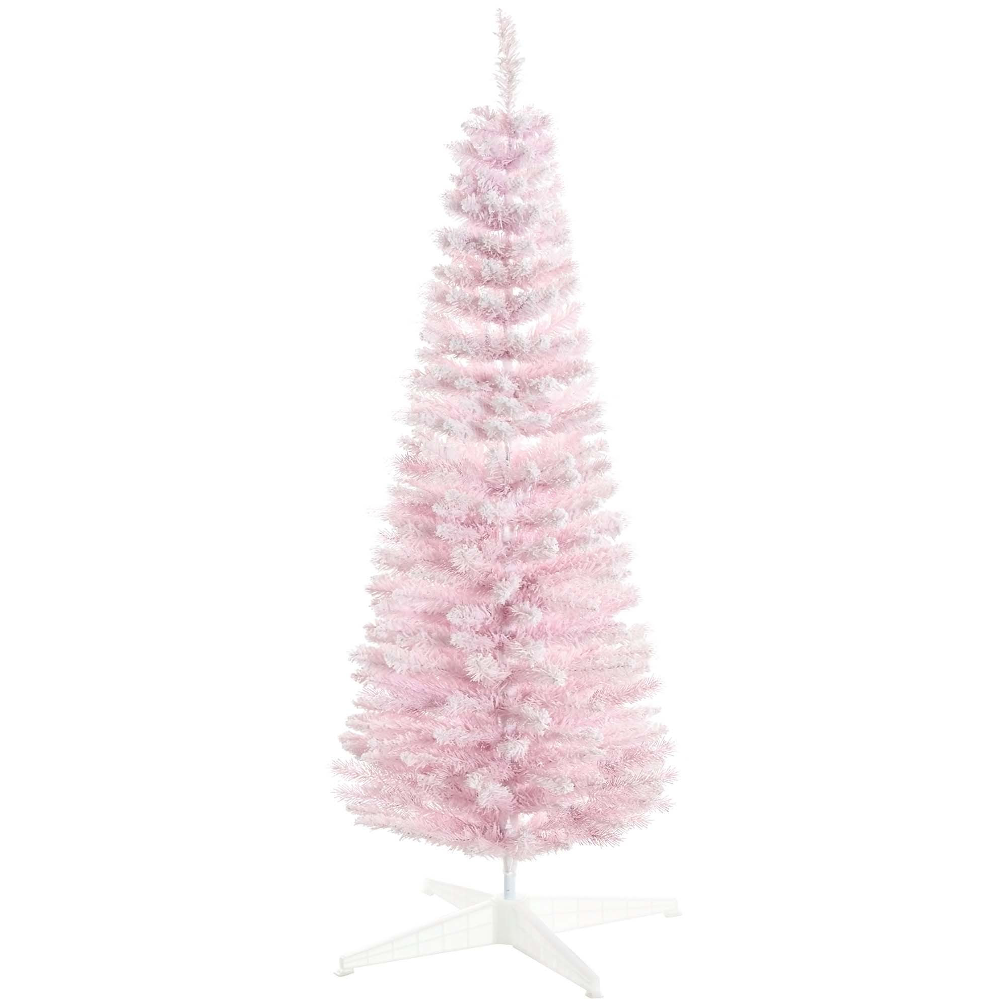 The Holiday Aisle® Regular (Full) Artificial Christmas Tree with Pink ...
