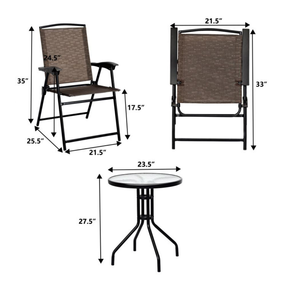 Wade Logan® Bevard 3 Piece Bistro Set & Reviews | Wayfair