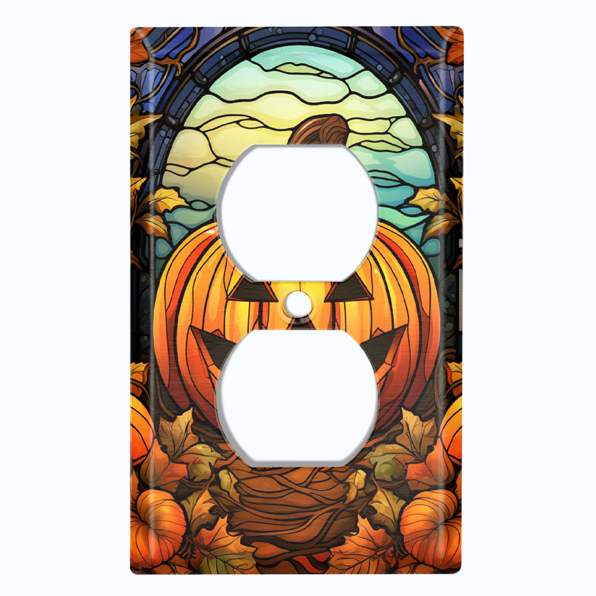 WorldAcc Metal Light Switch Plate Outlet Cover (Halloween Spooky ...