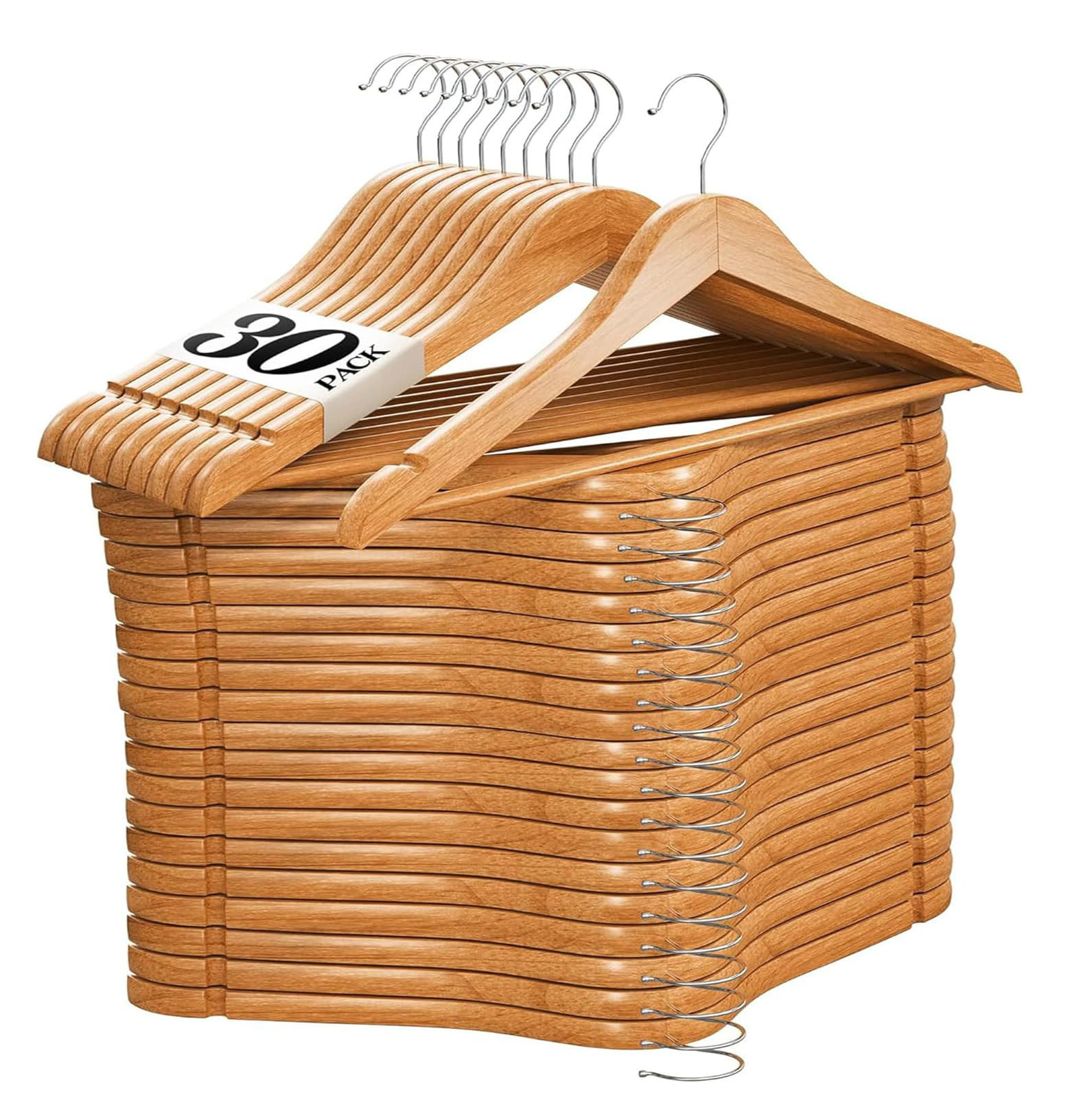 Rebrilliant Riella Wood Standard Hanger | Wayfair