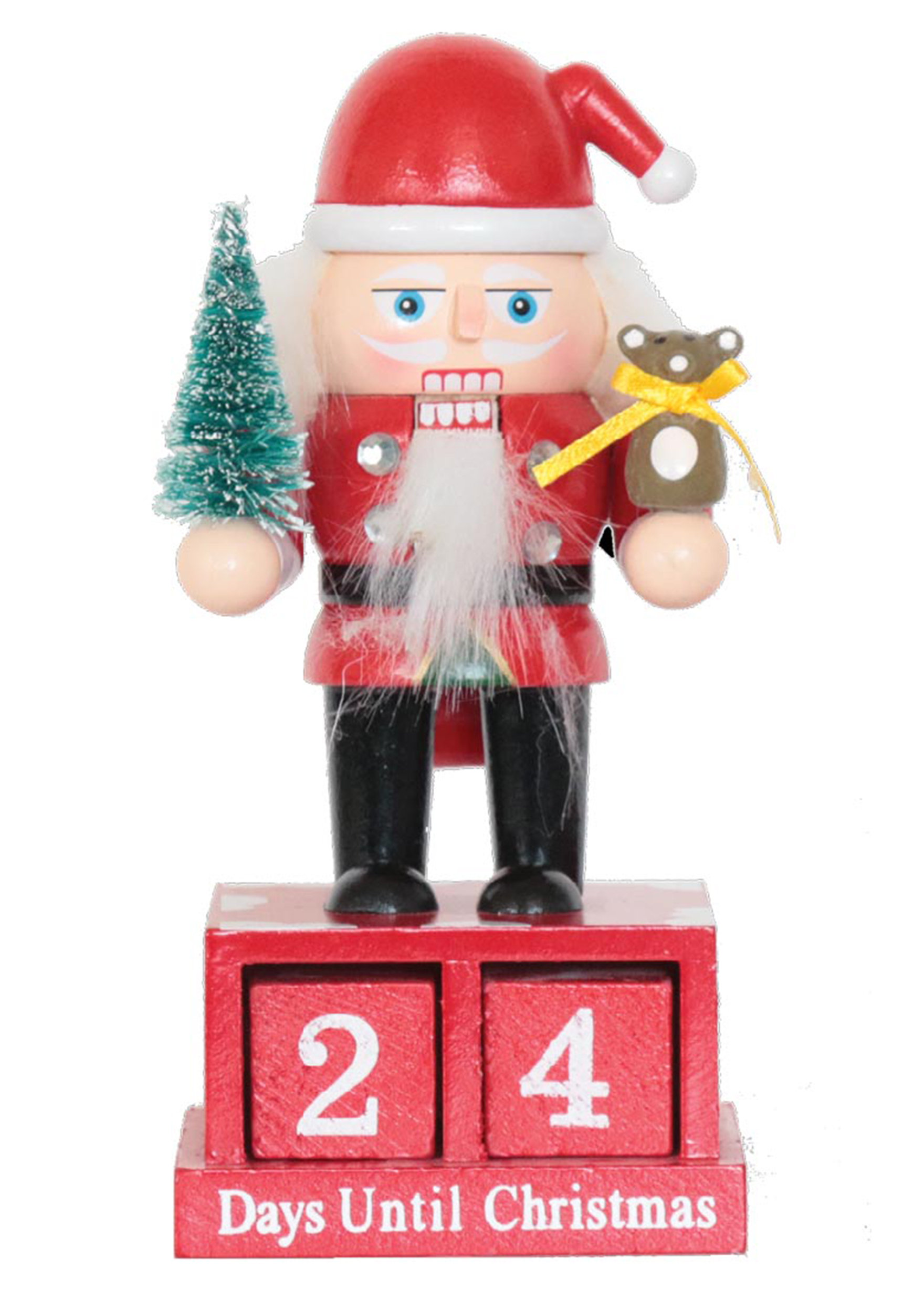 The Holiday Aisle® 6" Santa Countdown Nutcracker | Wayfair