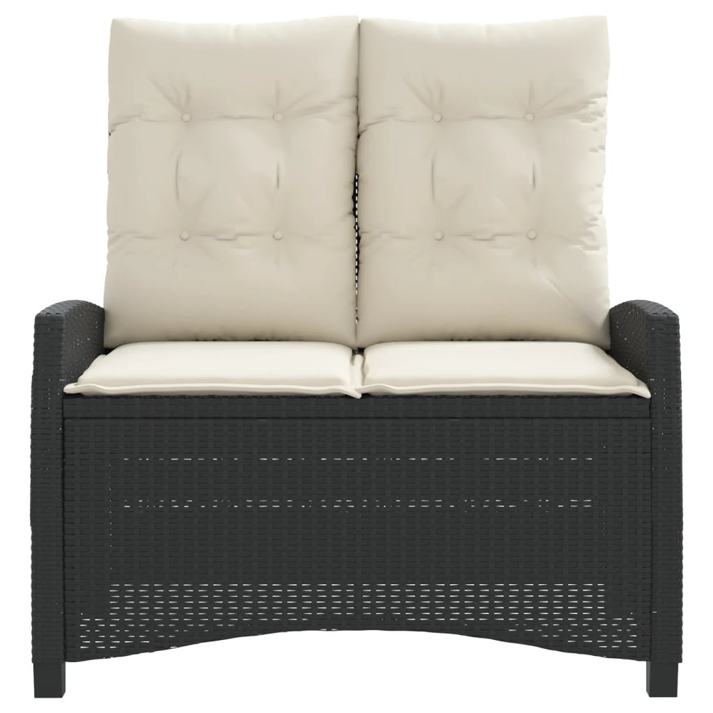 Lark Manor™ Reclining Garden Bench Poly Rattan 2-Seater Garden Bench ...