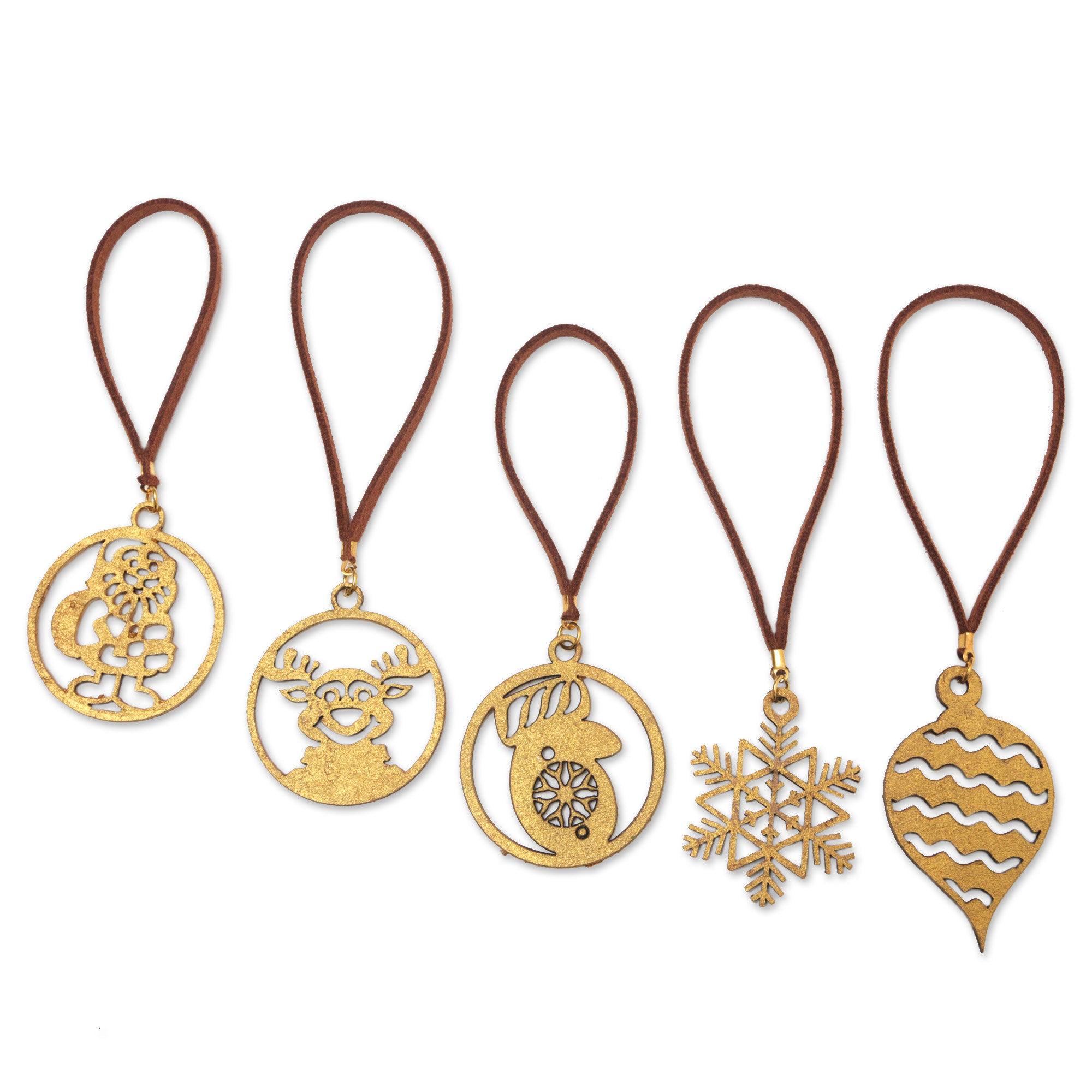 Novica Handmade Merry Magic Handcrafted Ornaments (Set Of 5) | Perigold