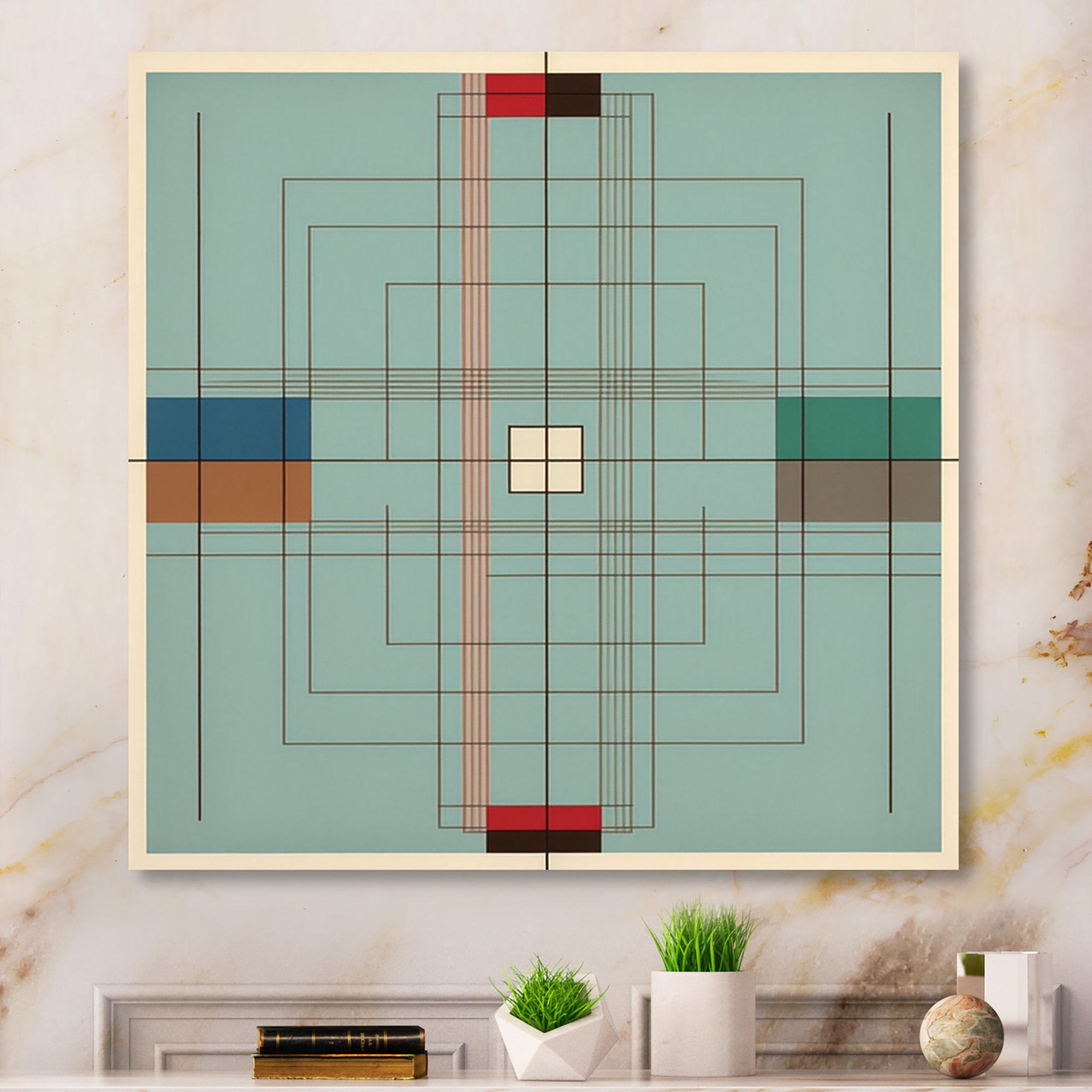 Design Art Vintage Mid-century Graphics IV - Wrapped Canvas Print | Wayfair