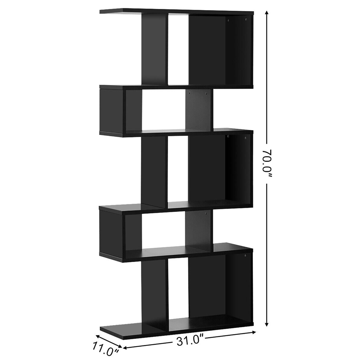 Ebern Designs Wiltraud Geometric Bookcase | Wayfair