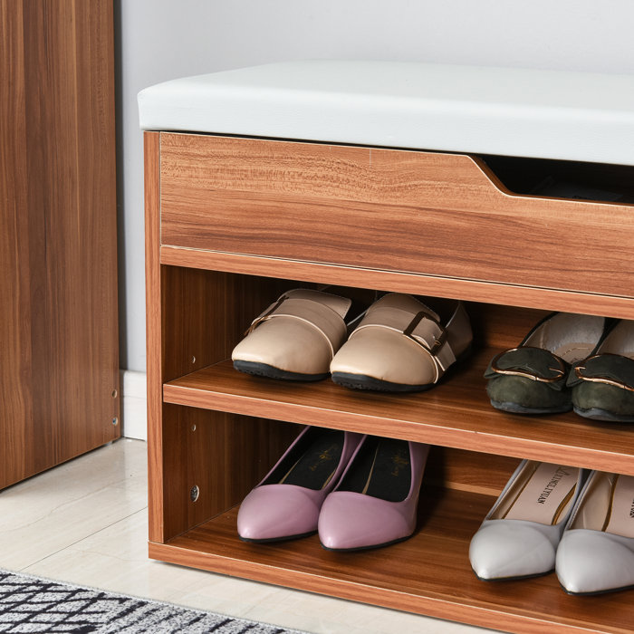 Latitude Run® 6 Pair Shoe Storage Bench & Reviews | Wayfair