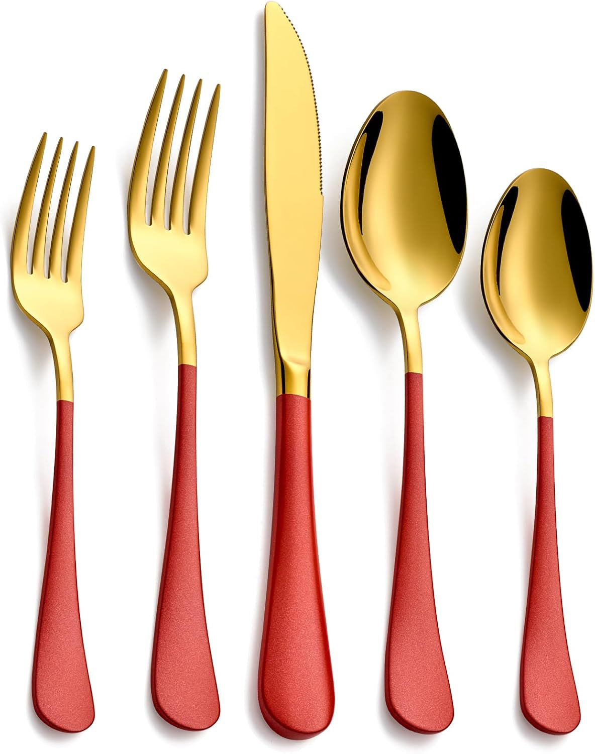 Latitude Run® 20-Piece Silverware Set, Service For 4,Modern Cutlery Set ...